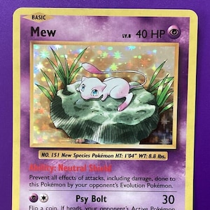 mew evolutions reverse holo