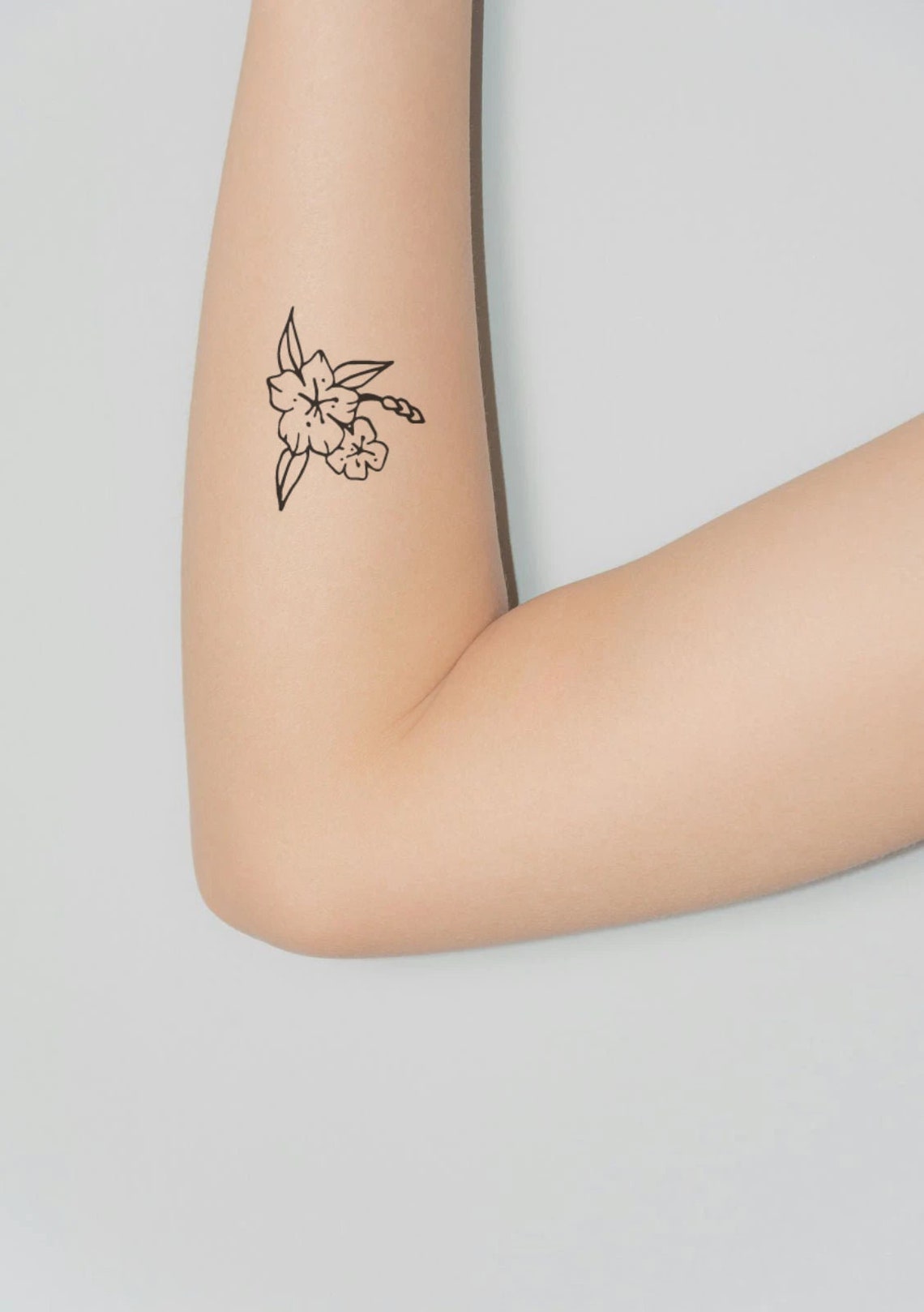 Tropical Flowers Henna Tattoo Set - Etsy