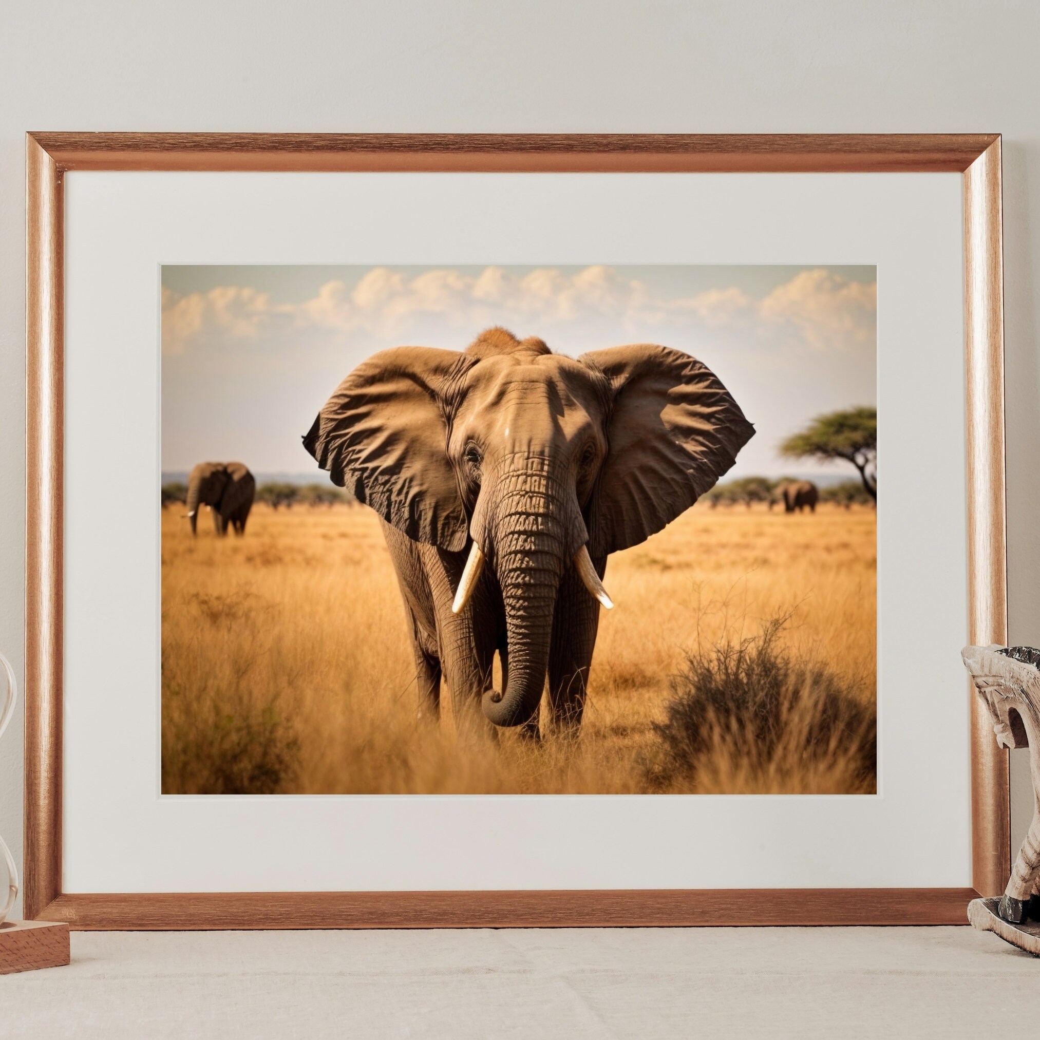 African Elephant Wildlife Digital Download Printable Wall Art Print - Etsy