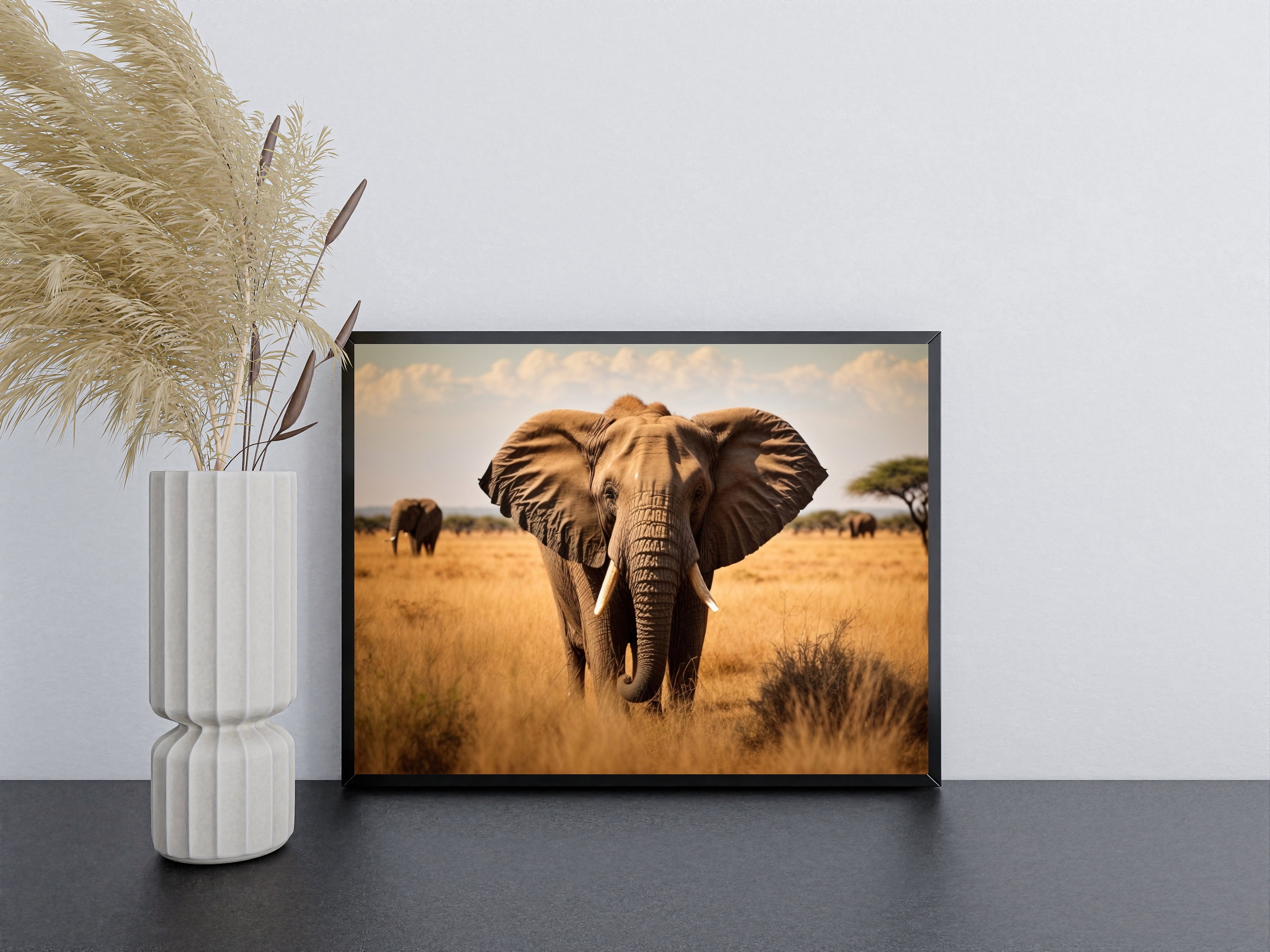 African Elephant Wildlife Digital Download Printable Wall Art Print - Etsy
