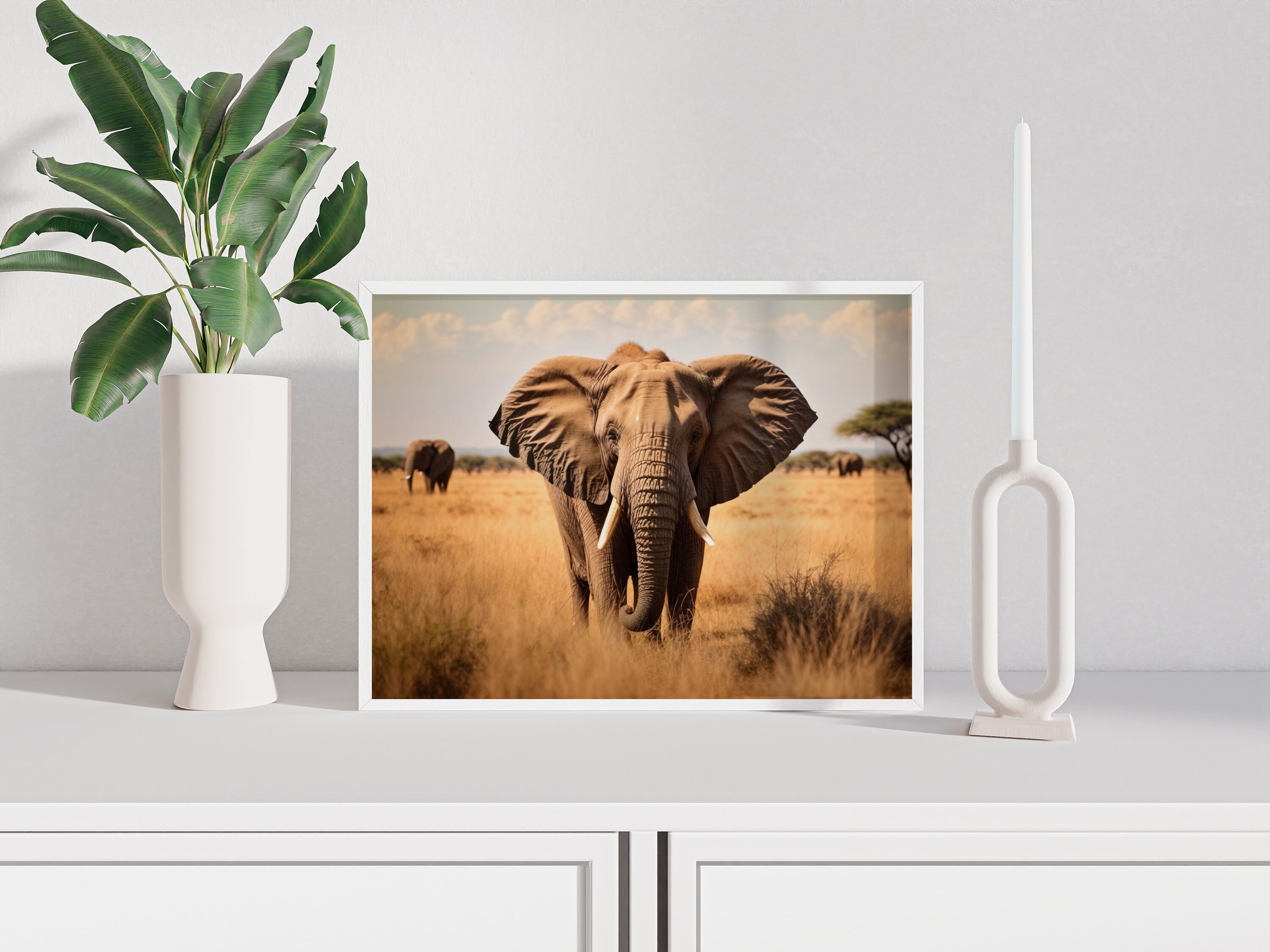 African Elephant Wildlife Digital Download Printable Wall Art Print - Etsy