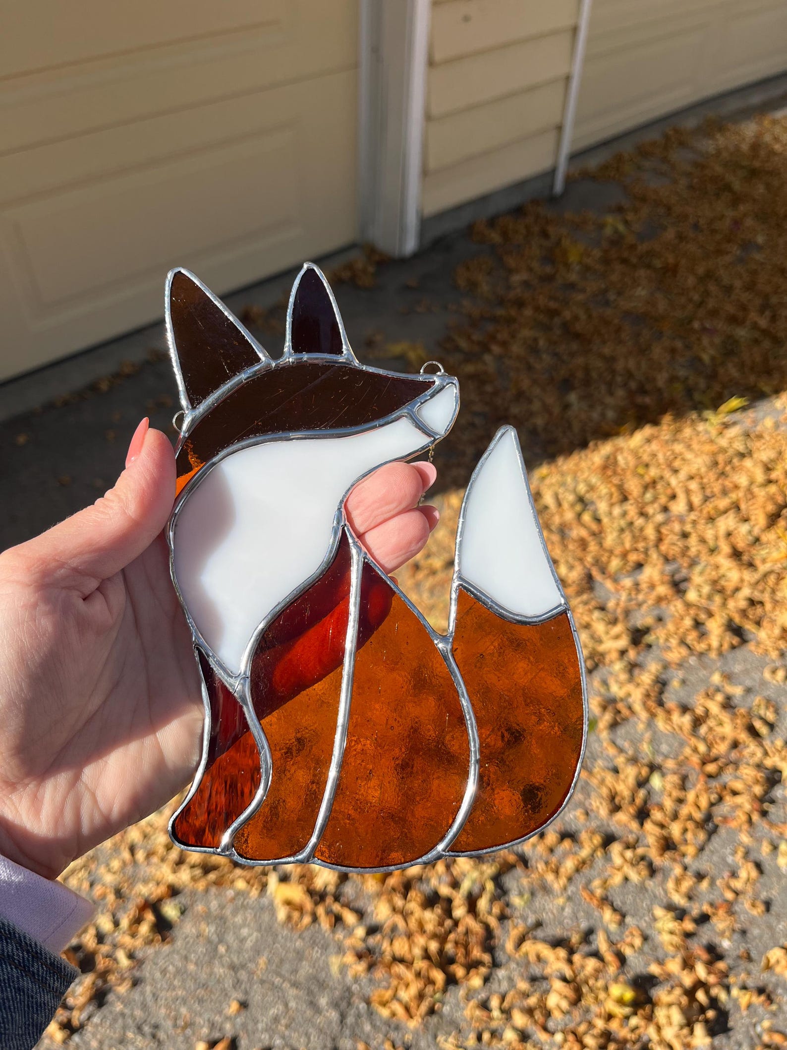 Fox Stained Glass Suncatcher Pattern, Red Fox Template, Printable PDF ...