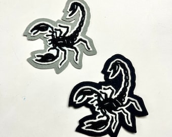 Scorpion Patch Chainstitch Embroidery - Etsy