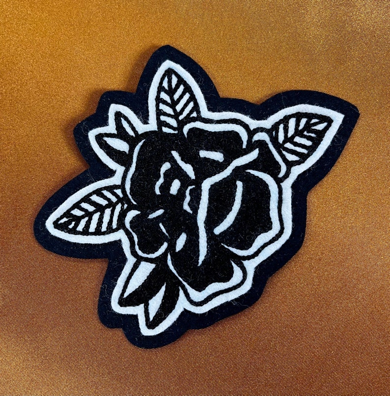 Traditional Flower Chainstitch Embroidered Patch - Etsy