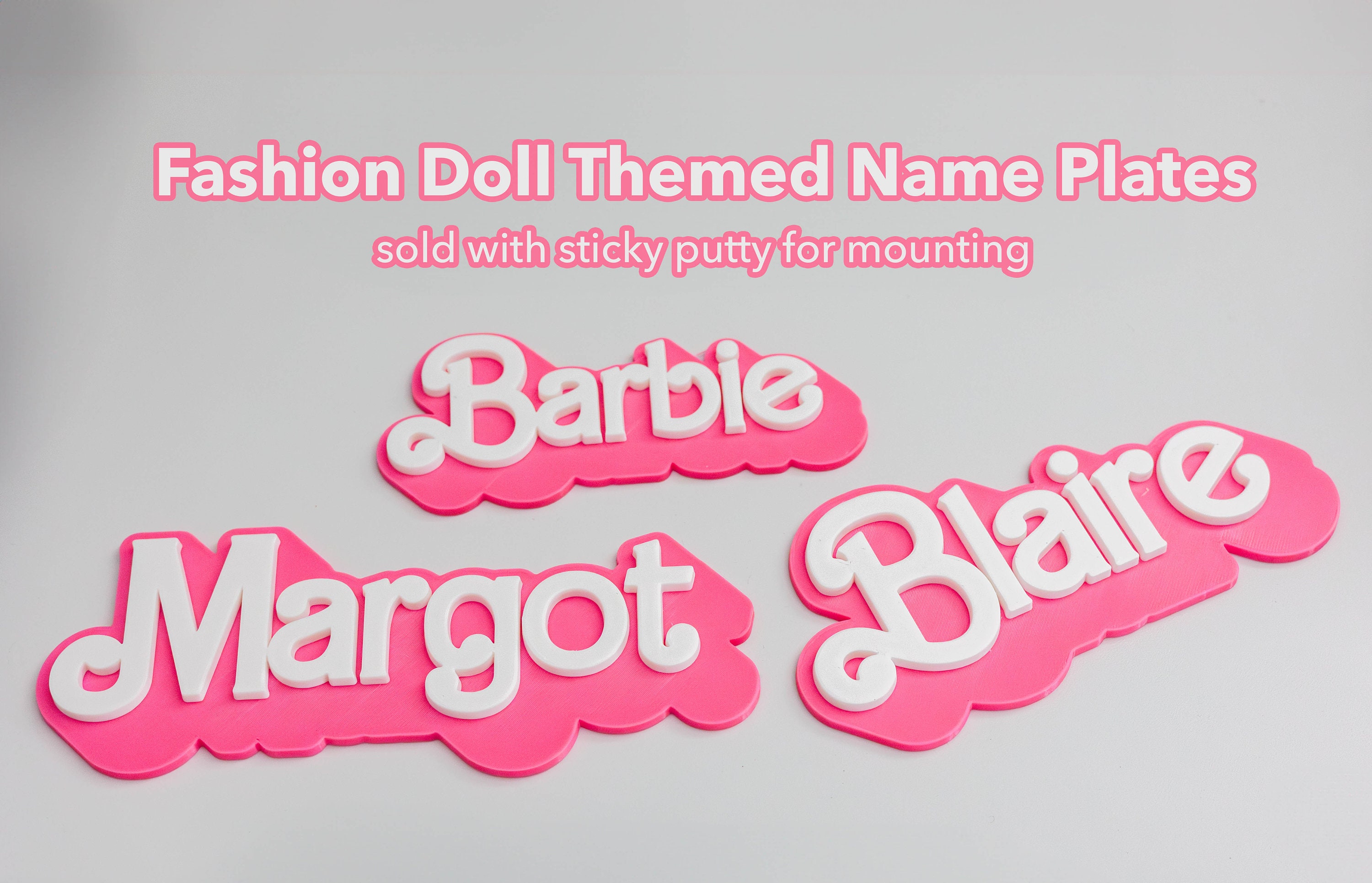 Fashion Doll Name Plate Door Sign Sign for Kids Room Barbie Themed - Etsy