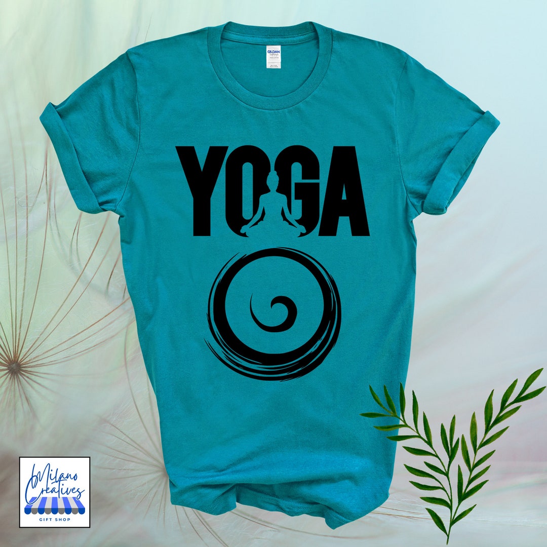 Yoga T-shirt, Zen Circle Shirt, Relaxing Meditation Shirt, Mindfulness ...