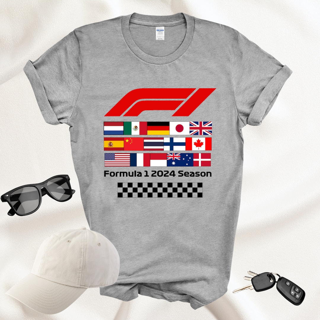 Formula 1 2024 T-shirt, F1 Racing Shirt, 2024 Race Fan Gear, Formula 1 ...