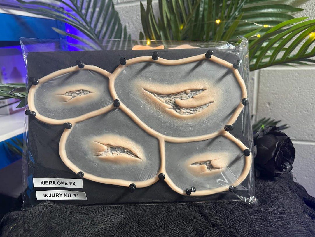 Injury Kit #1 Silicone Prosthetic Appliance, SFX Makeup, Halloween - Etsy