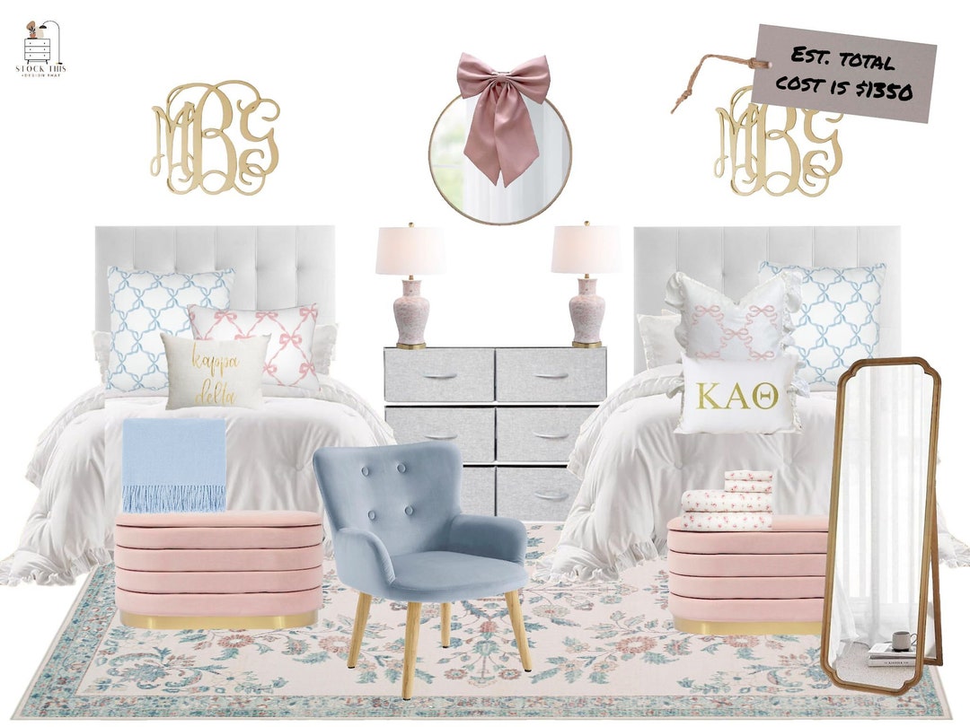 Love Shack Fancy Bow Dorm Room Design - Etsy