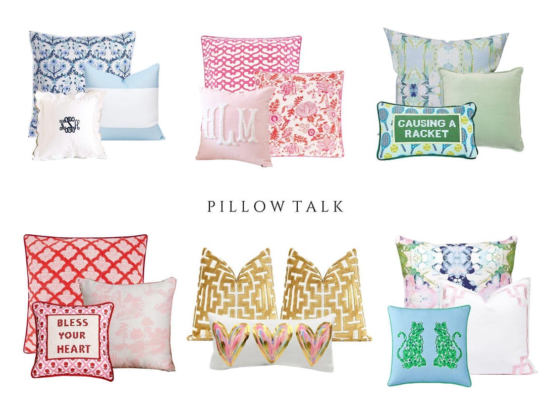 Preppy Throw Pillows - Etsy
