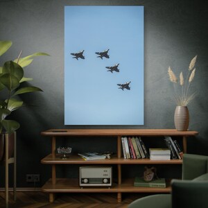 Aviation Art Canvas Print, Military Wall Decor, Hangar or Office Decor ...