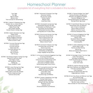 Homeschool Planner, 2025-2026 Homeschool Planner Bundle, Homeschool ...