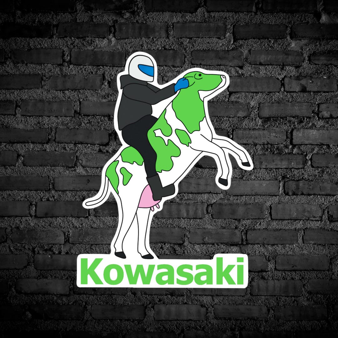 Kawasaki Kowasaki Weatherproof Vinyl Sticker: Hand-cut, Multiple Sizes ...