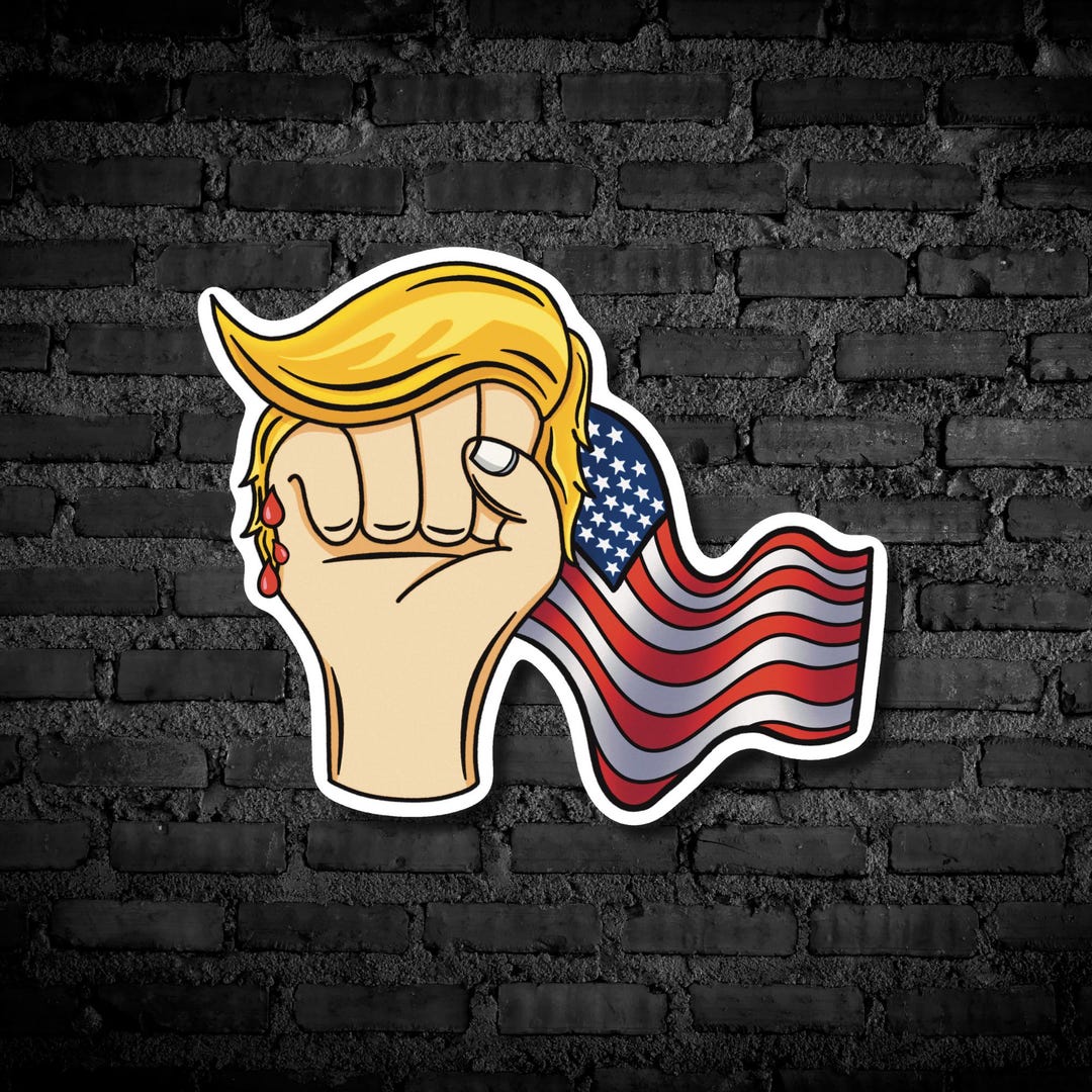 Original Donald Trump Weatherproof Glossy Sticker - Etsy
