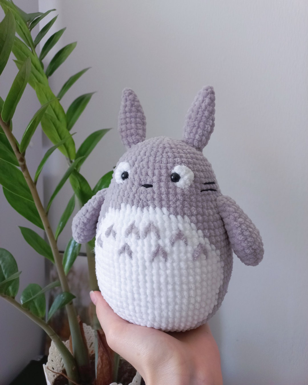 Totoro Amigurumi, Crocheted Plush Anime Toy - Etsy