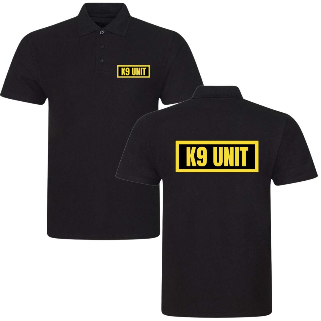 K9 Unit Polo Shirt for Security Guard Uniform Dog Handler Shirt ...