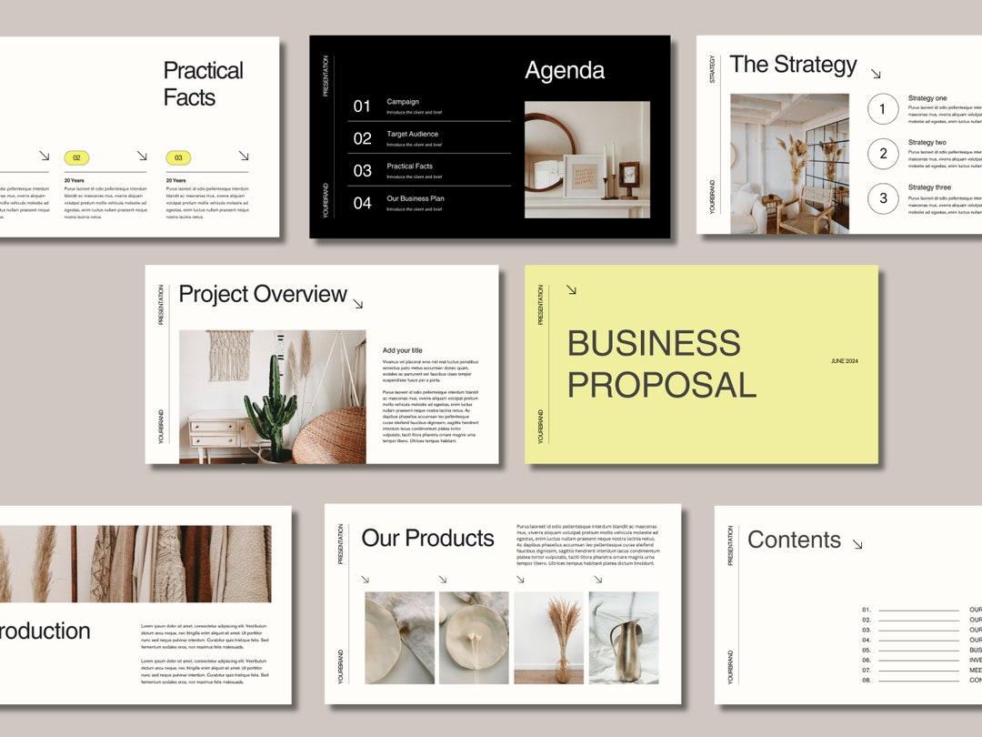 Luna | Project Proposal Canva Template Business Proposal Pitch Deck ...