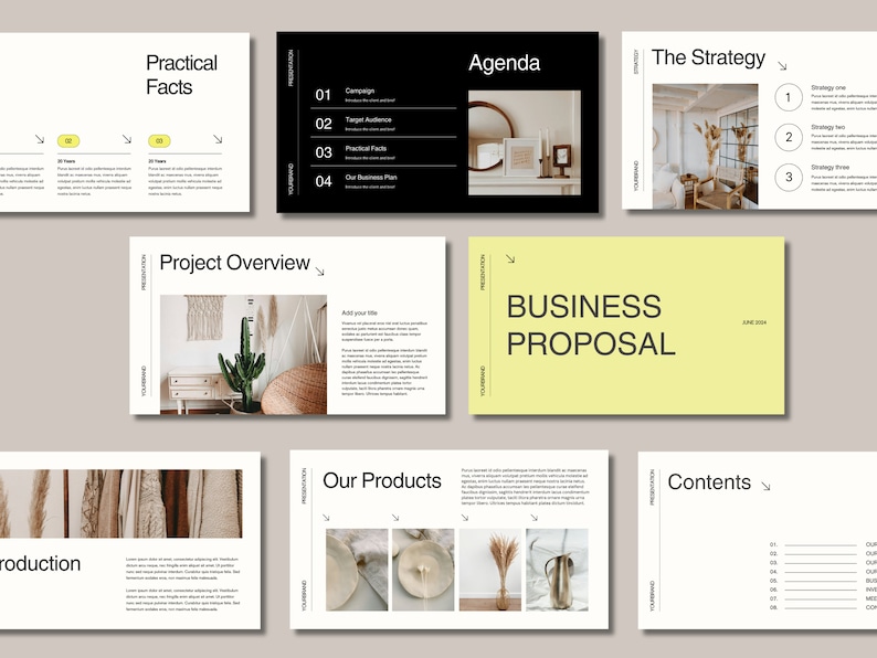 Luna | Project Proposal Canva Template Business Proposal Pitch Deck ...