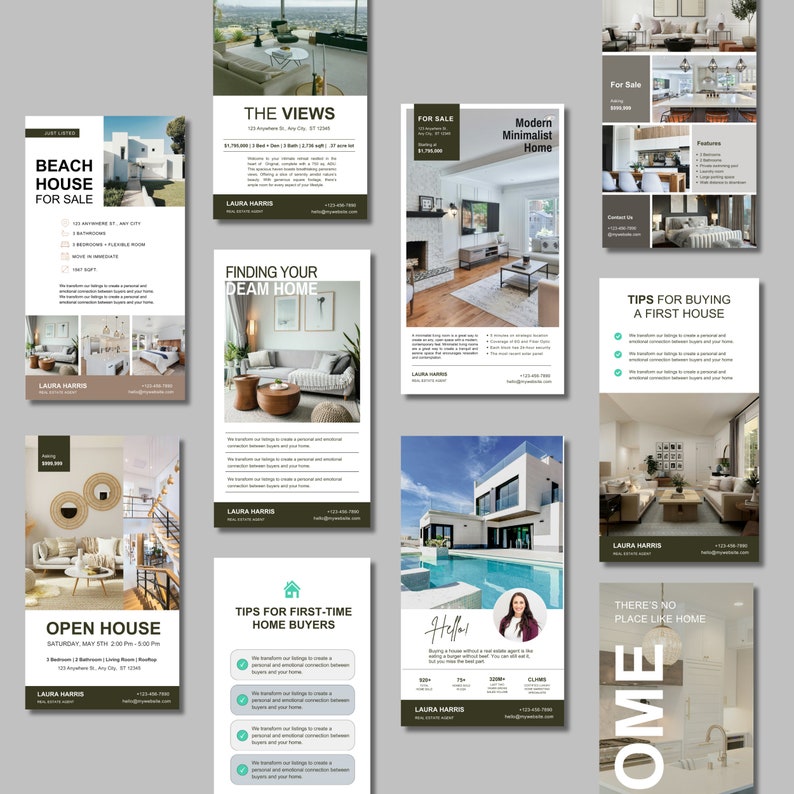 Real Estate Instagram Templates Just Listed Luxury Realtor Template ...