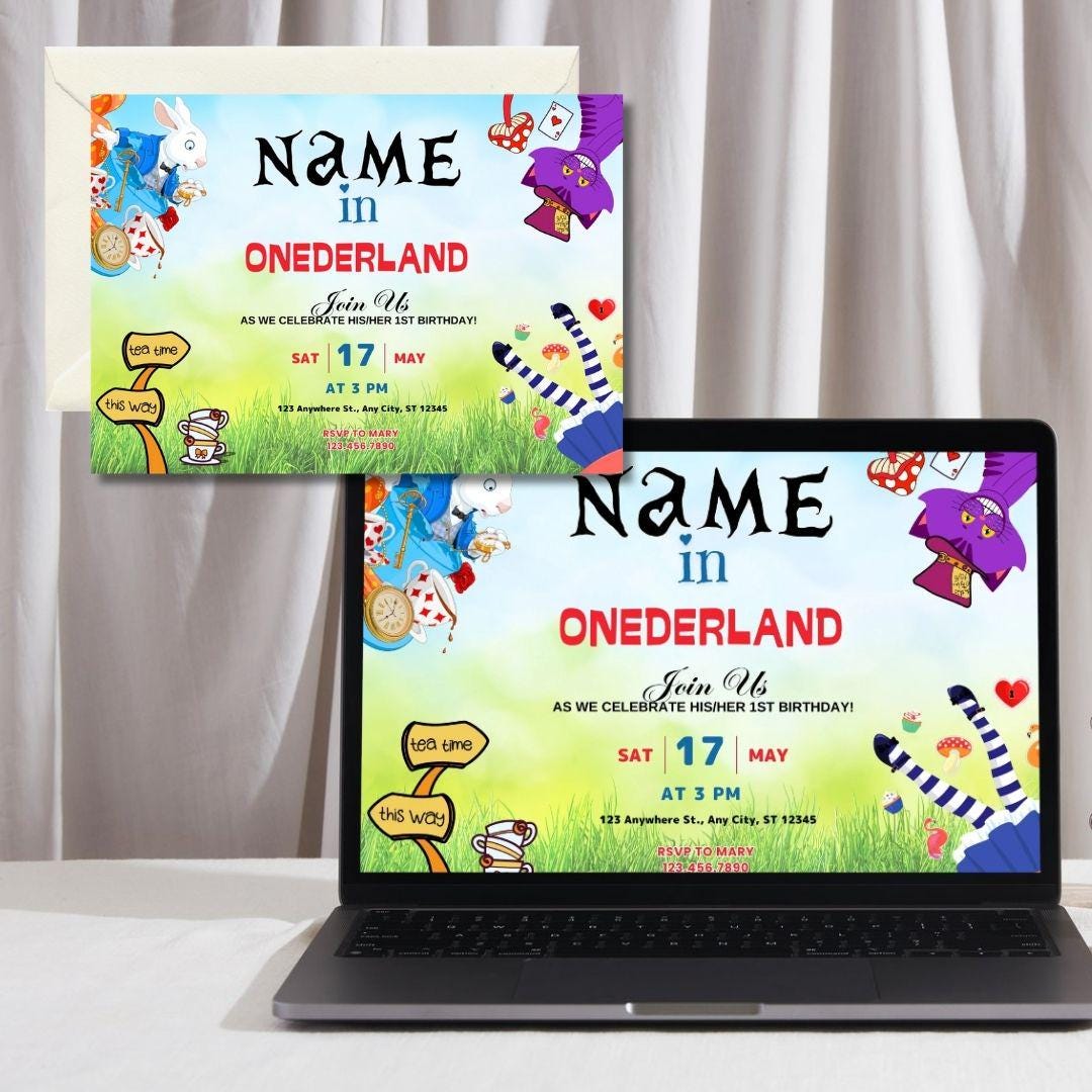 Onederland PARTY INVITATION - Etsy