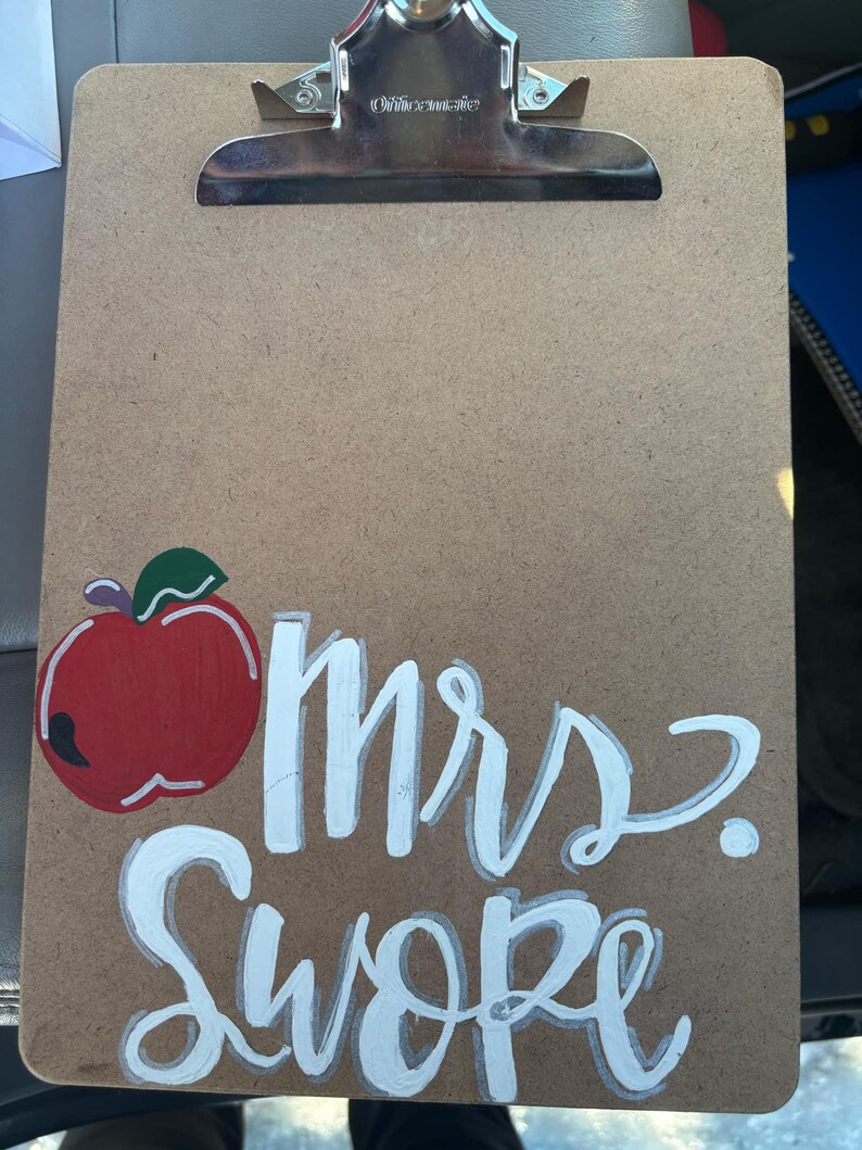 Teacher Clipboards I Custom Hand Painted Clipboards I Custom Clipboards ...