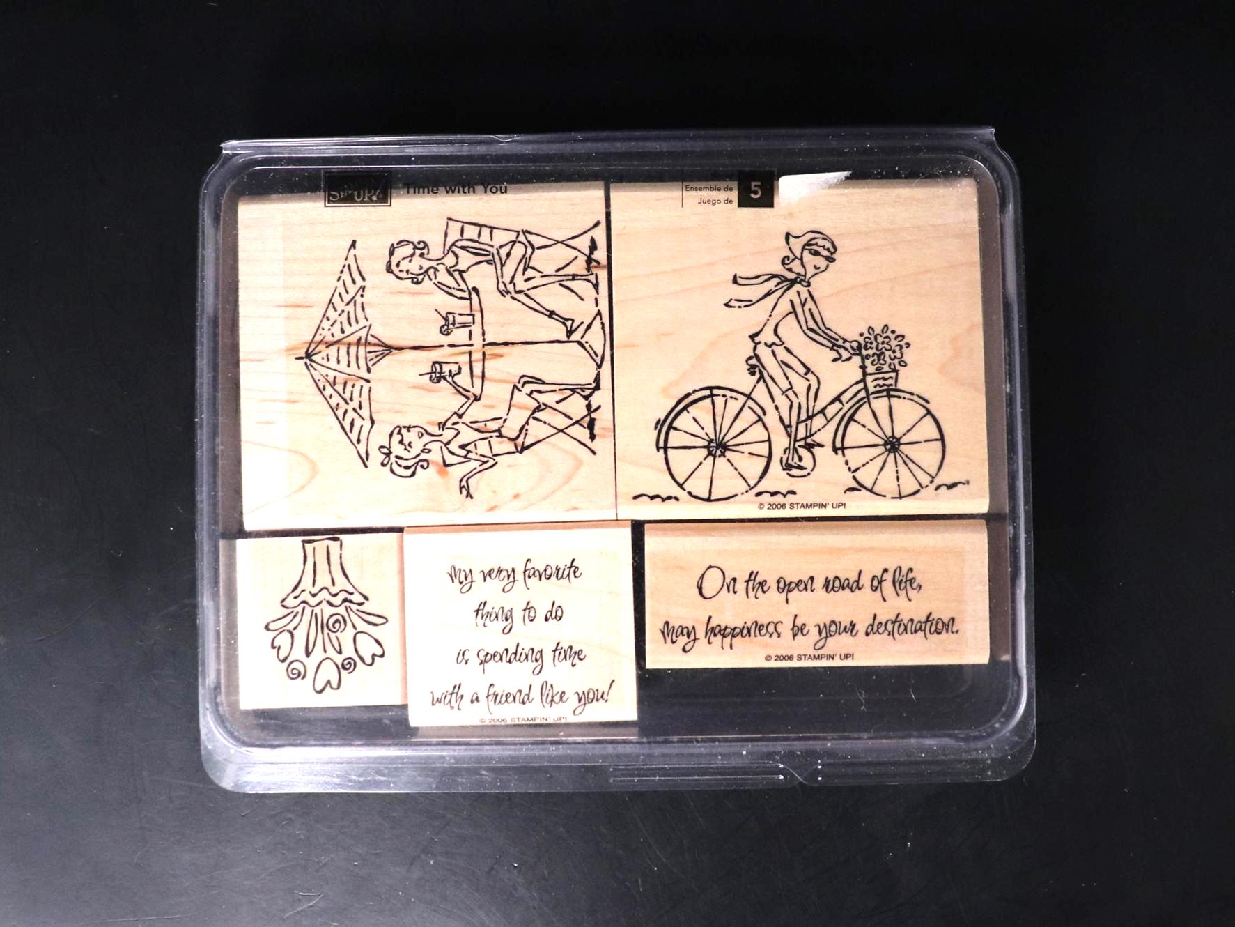 Stampin' Up! Time With You Rubber Stamp Set - Retired RARE - Etsy