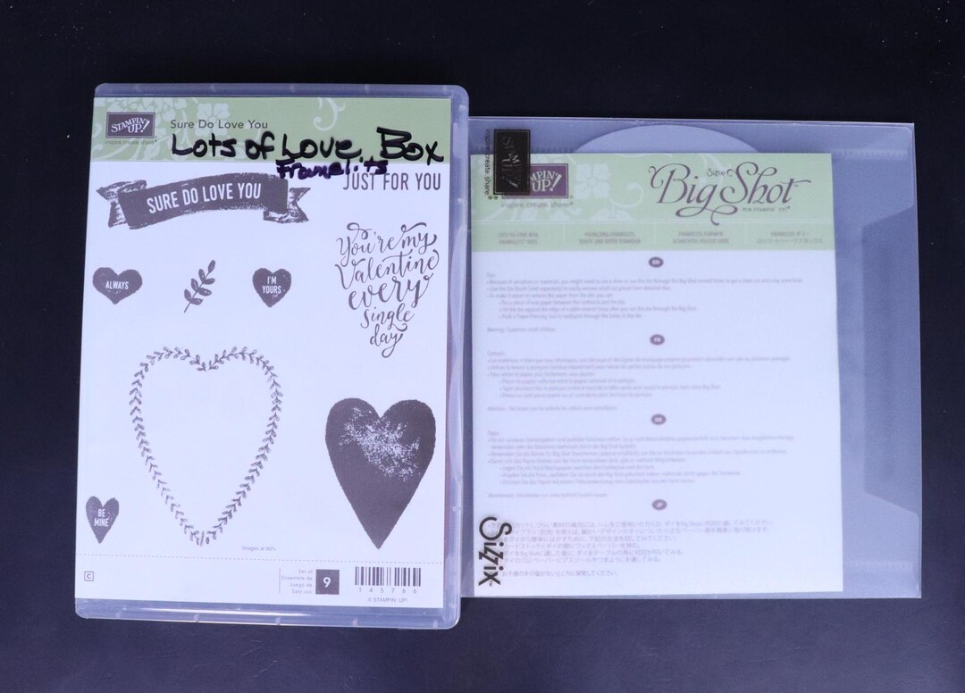 Sure Do Love You Stamp and Die Set From STAMPIN UP - Etsy