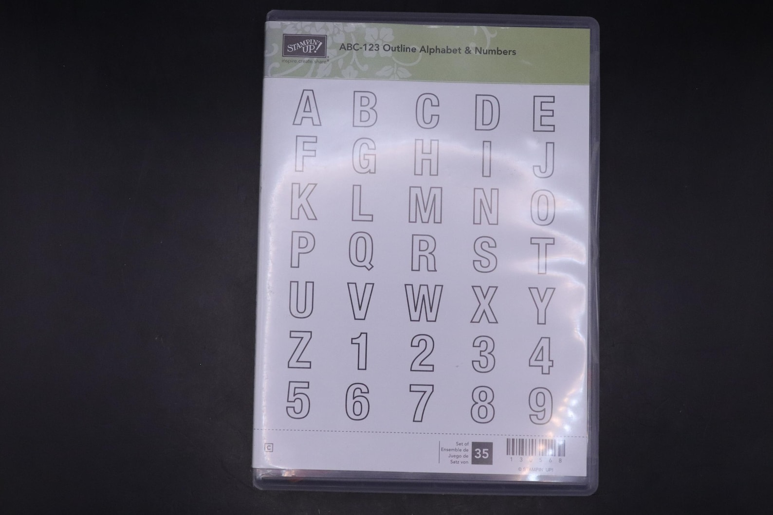 Stampin' UP! ABC-123 Outline Alphabet & Numbers Stamp Set - Etsy
