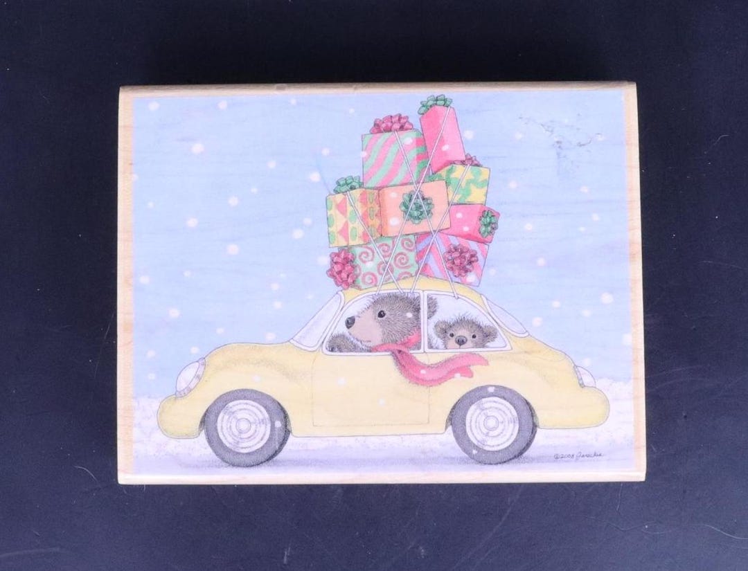 Stampabilities Gruffies Beary Big Delivery PR1024 Wooden Rubber Stamp ...