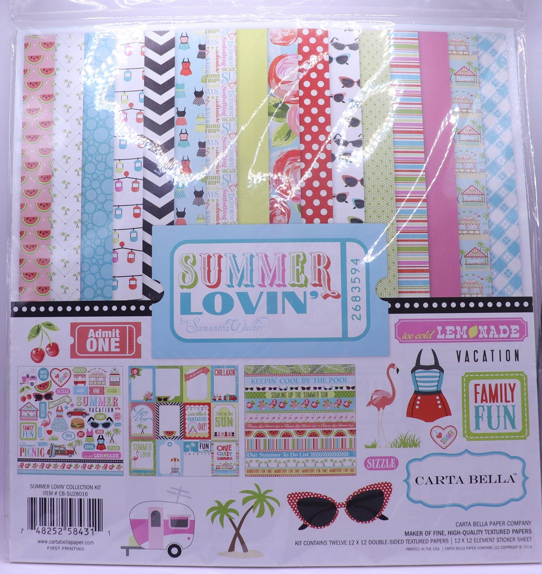 Carta Bella Paper Company - Summer Lovin' Collection Kit - Etsy