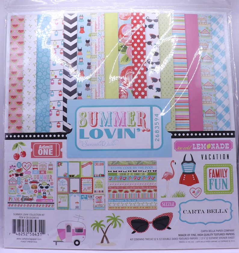 Carta Bella Paper Company - Summer Lovin' Collection Kit - Etsy