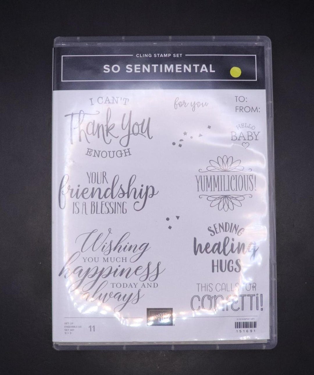 So Sentimental Stamp Set From STAMPIN UP - Etsy