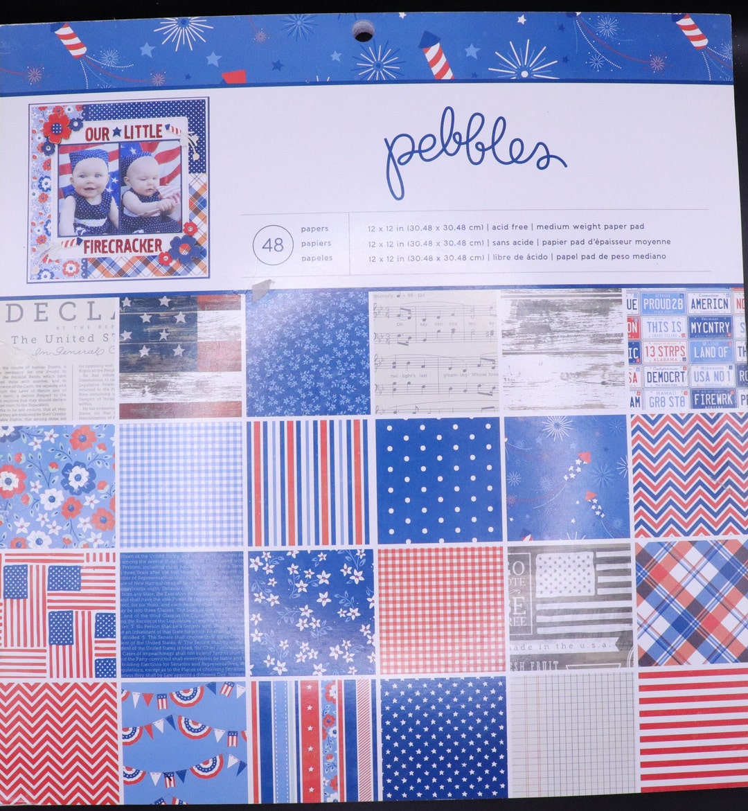 Pebbles Paper Pad - Americana - Etsy