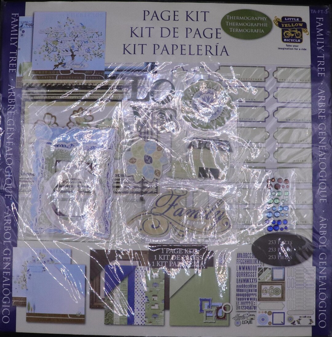 Family Tree Page Kit From Little Yellow Bicycle - Etsy