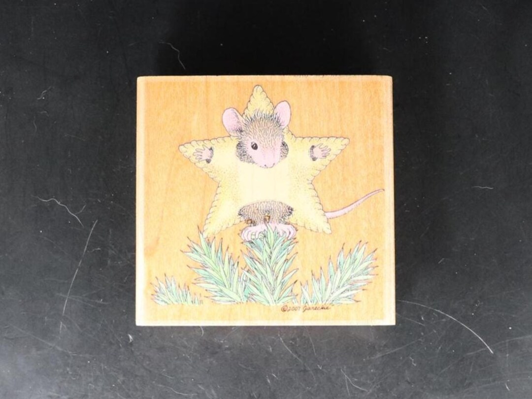 Stampabilities House Mouse HMI1015 Mice Star Wooden Rubber Stamp 2007 ...