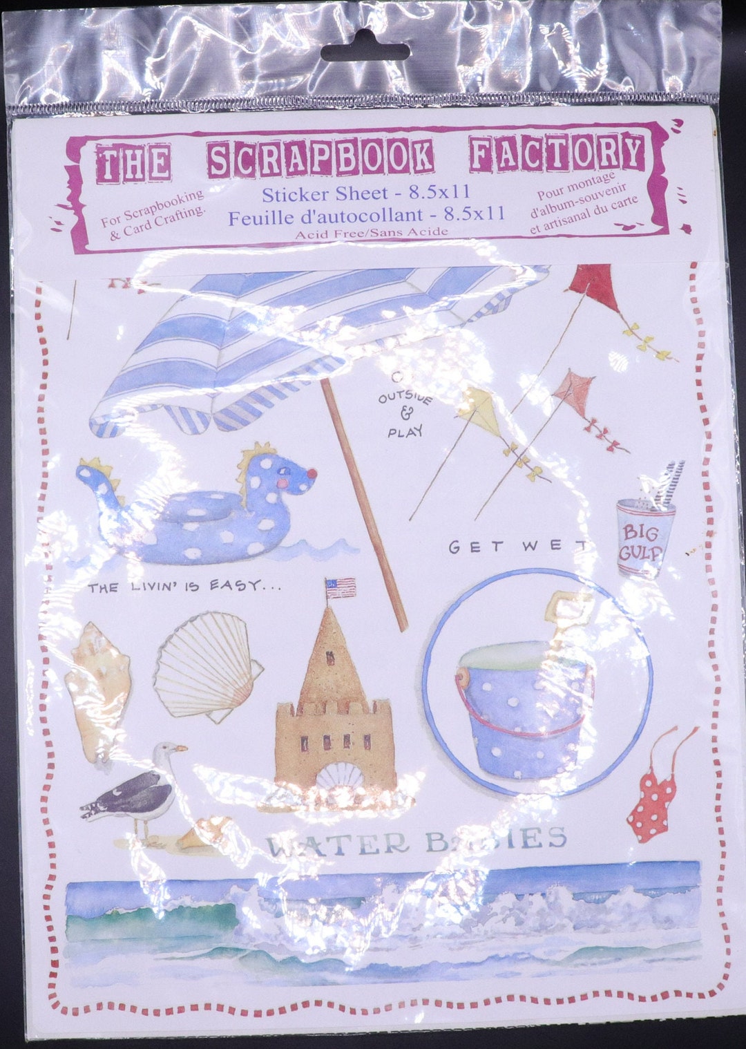 The Scrapbook Factory 8.5x11 Sticker Sheet - Etsy