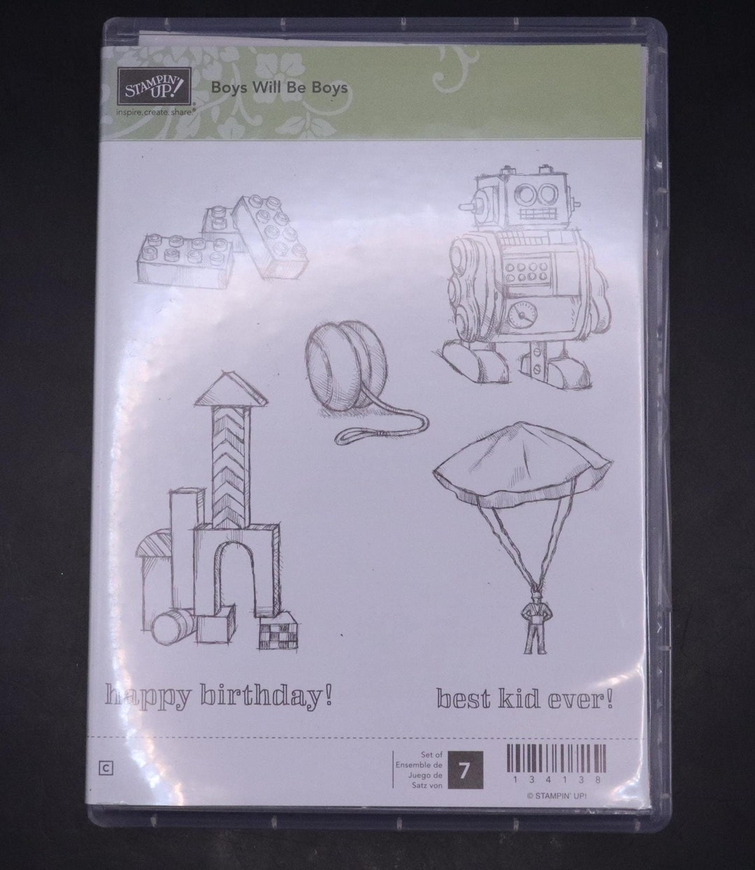 Stampin' UP! Boys Will Be Boys Stamp Set - Etsy
