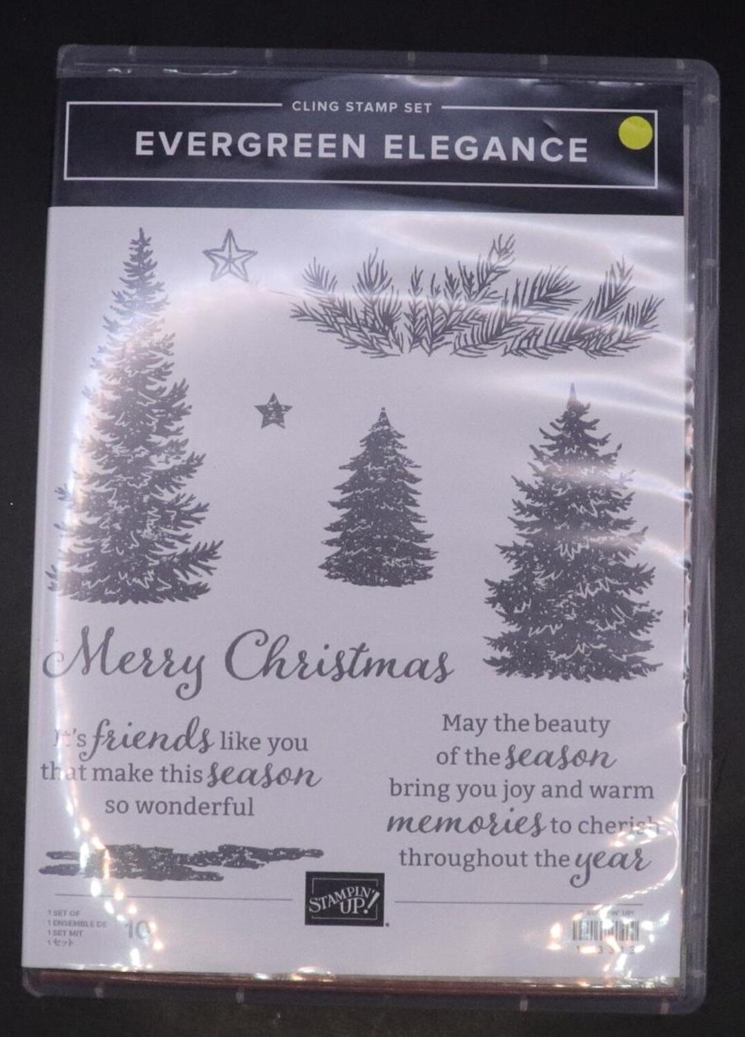 STAMPIN UP Evergreen Elegance Red Rubber Cling Stamp Set - Etsy