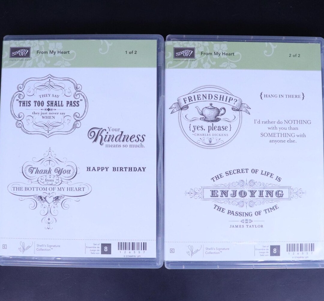 From My Heart Stamp Set From STAMPIN UP - Etsy