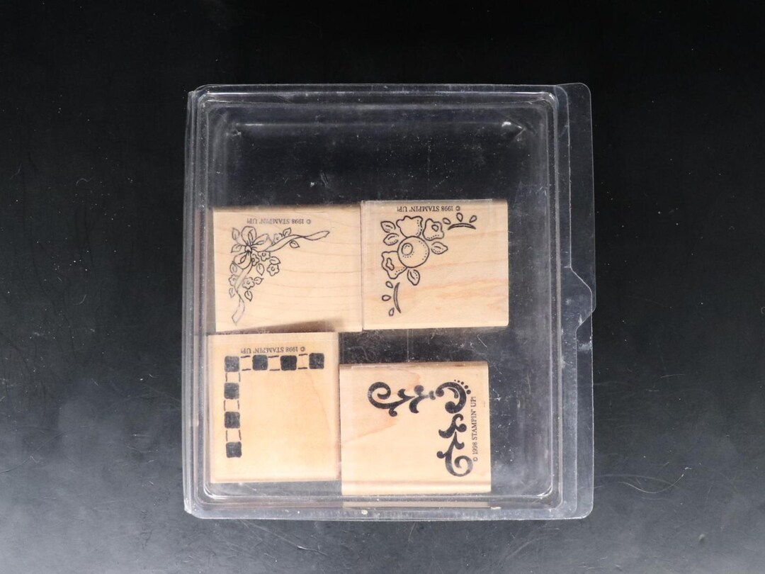 Stampin’ UP! Eclectic Corners Rubber Stamp Set - Retired - Etsy