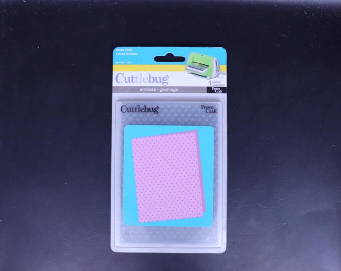 Cuttlebug Embossing Folder - Swiss Dots - Etsy