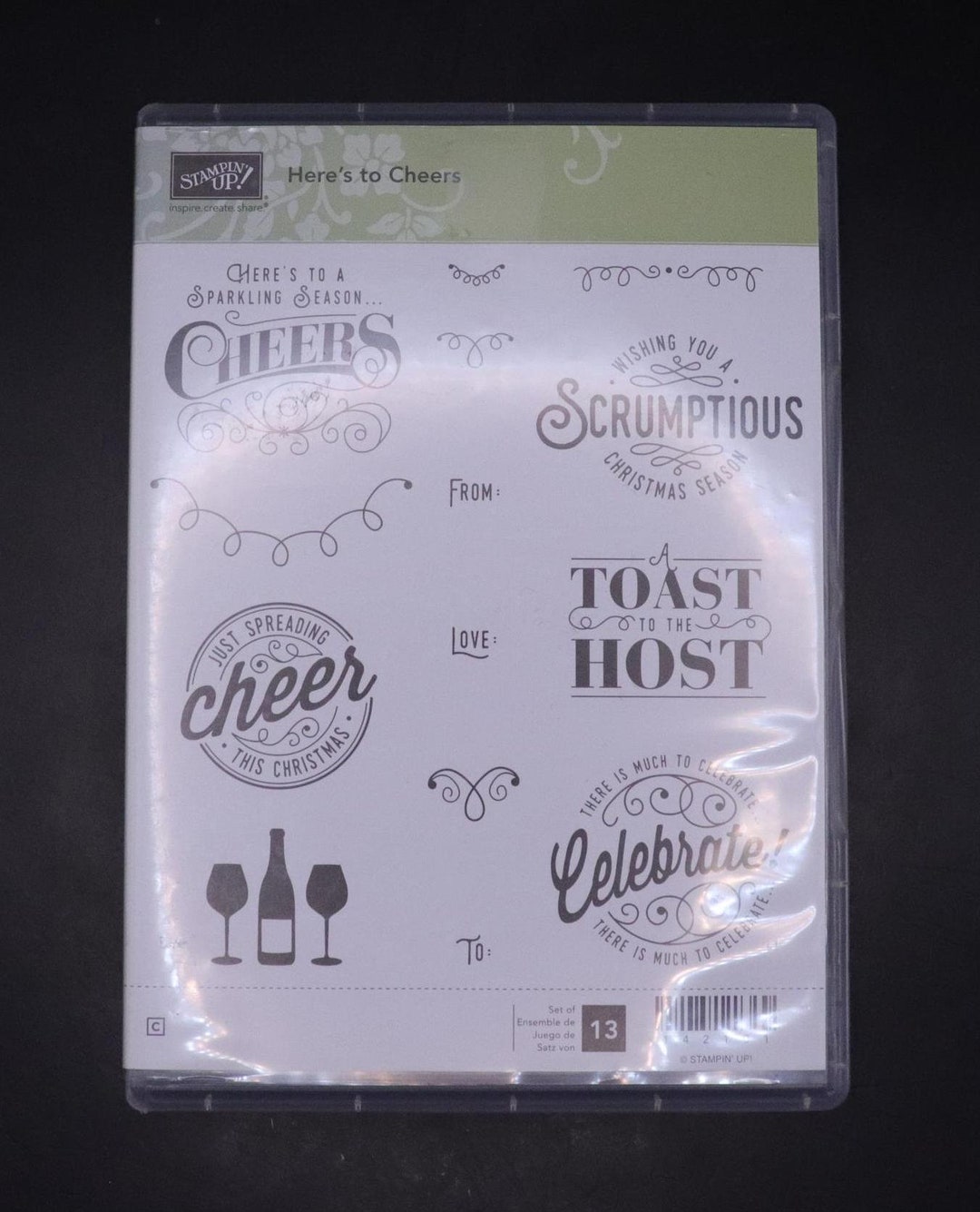 Stampin' UP! Here's to Cheers Stamp Set With Cheerful Tags Thinlits ...