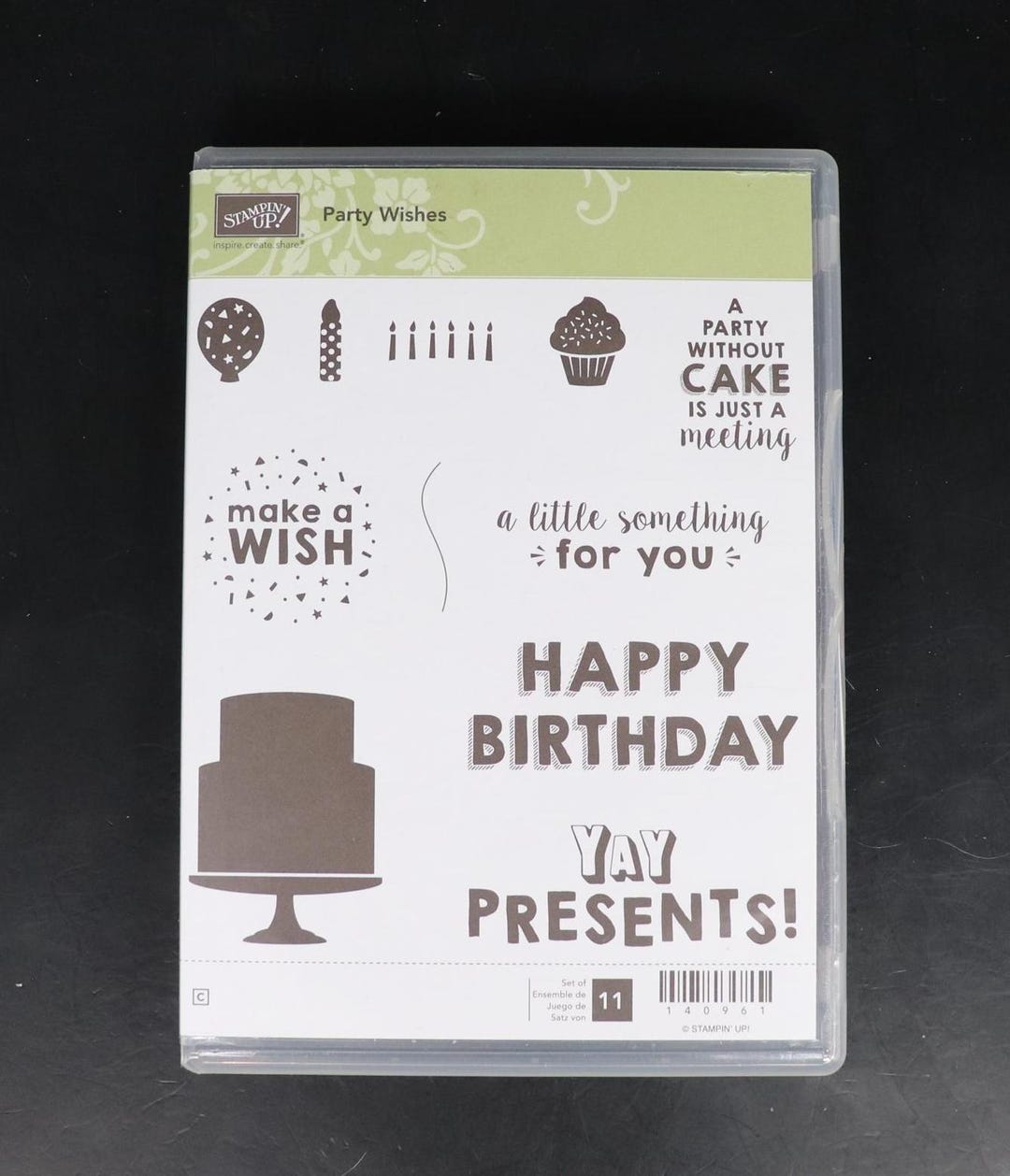 Stampin' UP! Party Wishes Stamp Set - Etsy