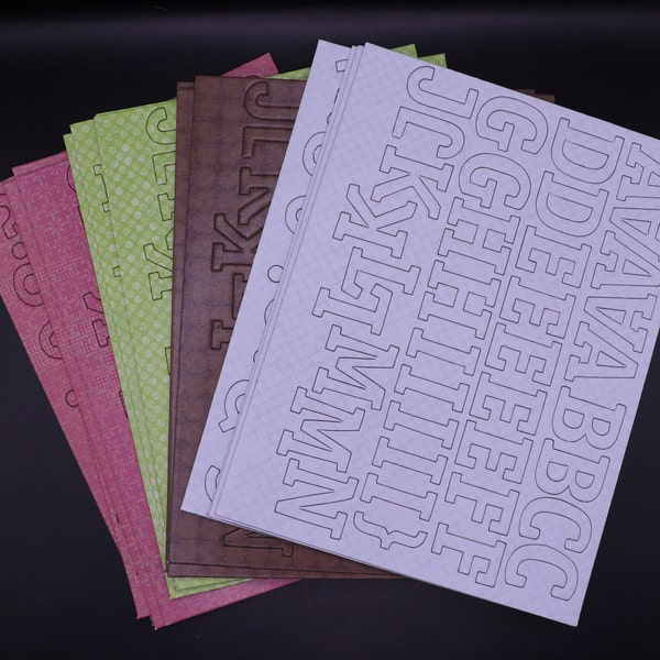 Chipboard Letters - Etsy