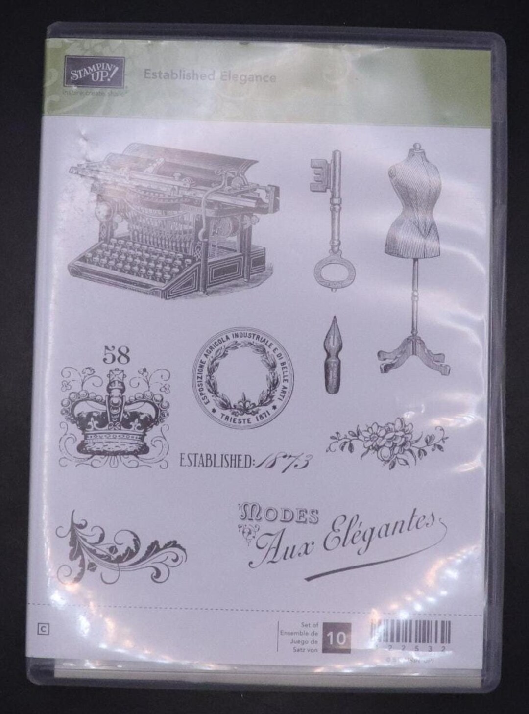 STAMPIN UP Established Elegance Stamp Set - Etsy