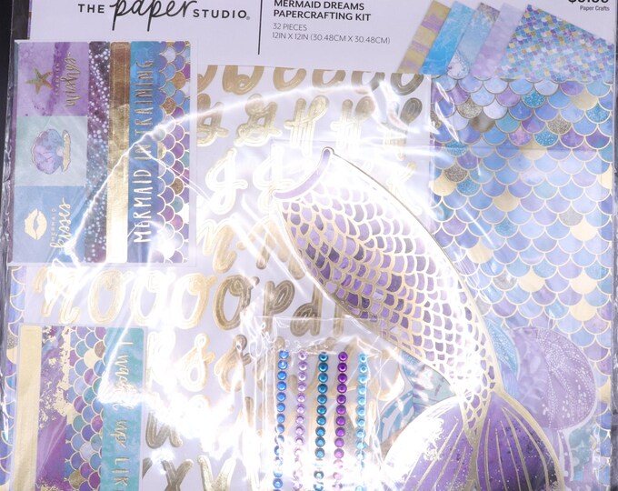 Mermaid Dreams Papercrafting Kit From the Paper Studio - Etsy