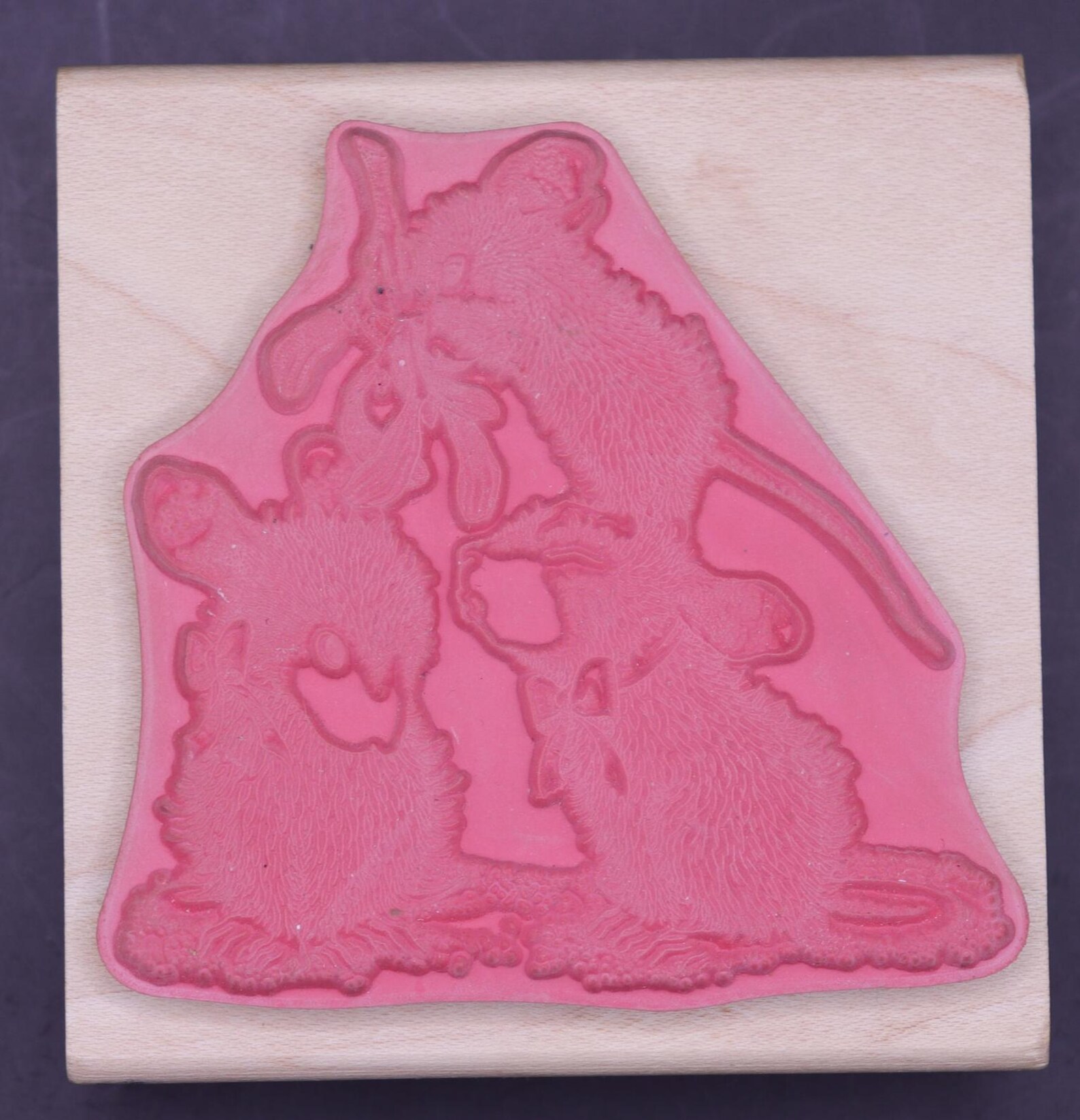 Stampabilities HMI1004 House Mouse Christmas Mistletoe Moment Wooden ...