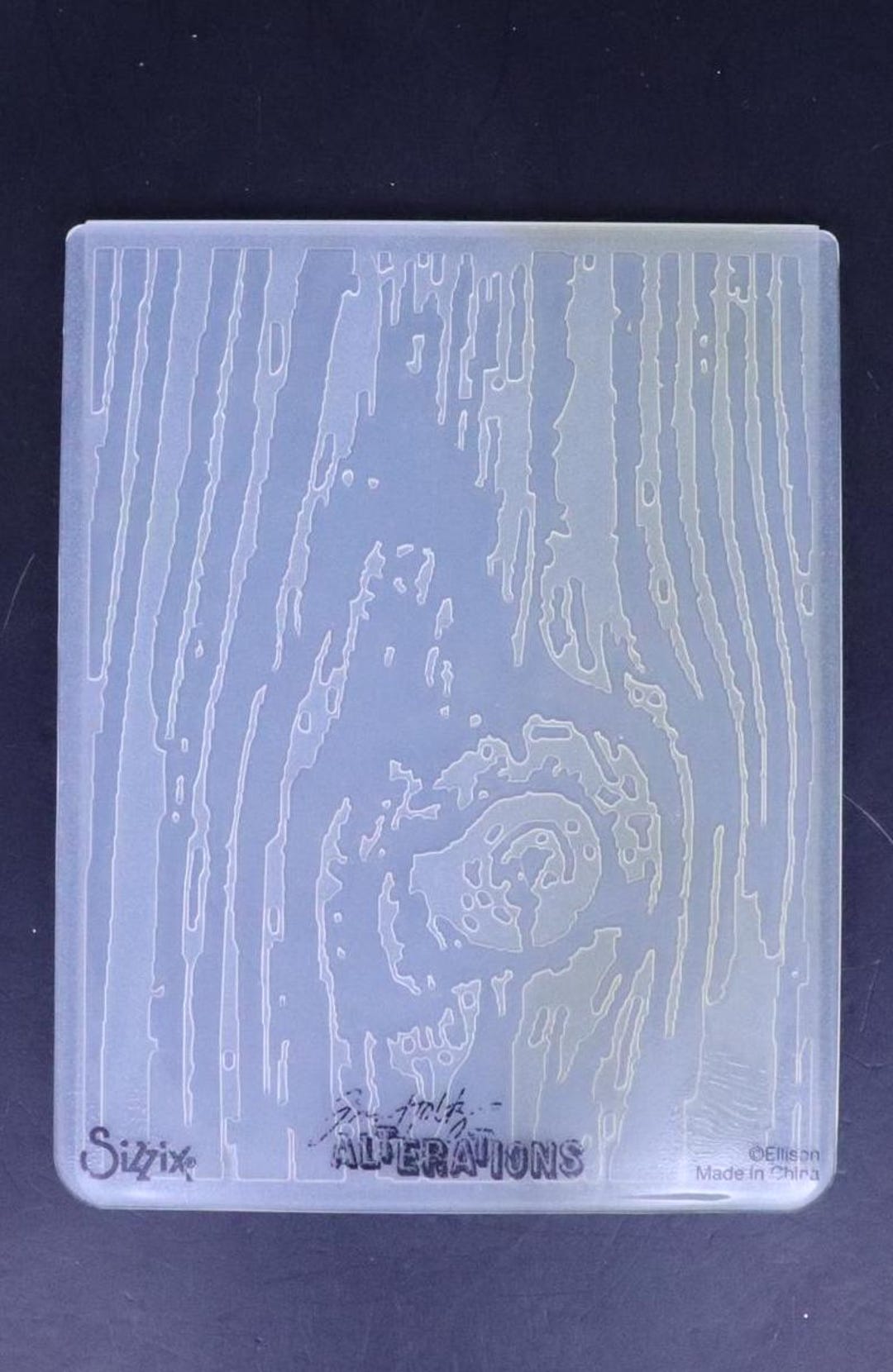 Wood Grain Embossing Folder From Sizzix and Tim Holtz Alterations - Etsy