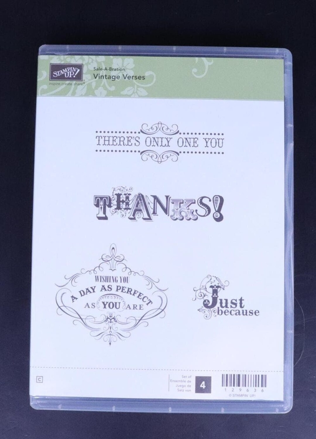 Vintage Verses Stamp Set From STAMPIN UP - Etsy