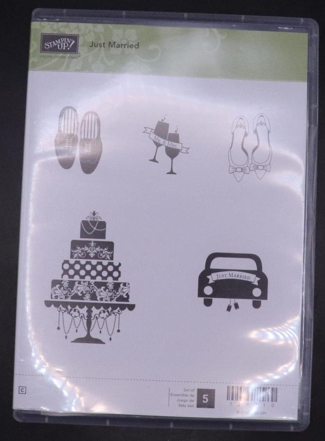 Just Married Stamp Set From STAMPIN UP - Etsy